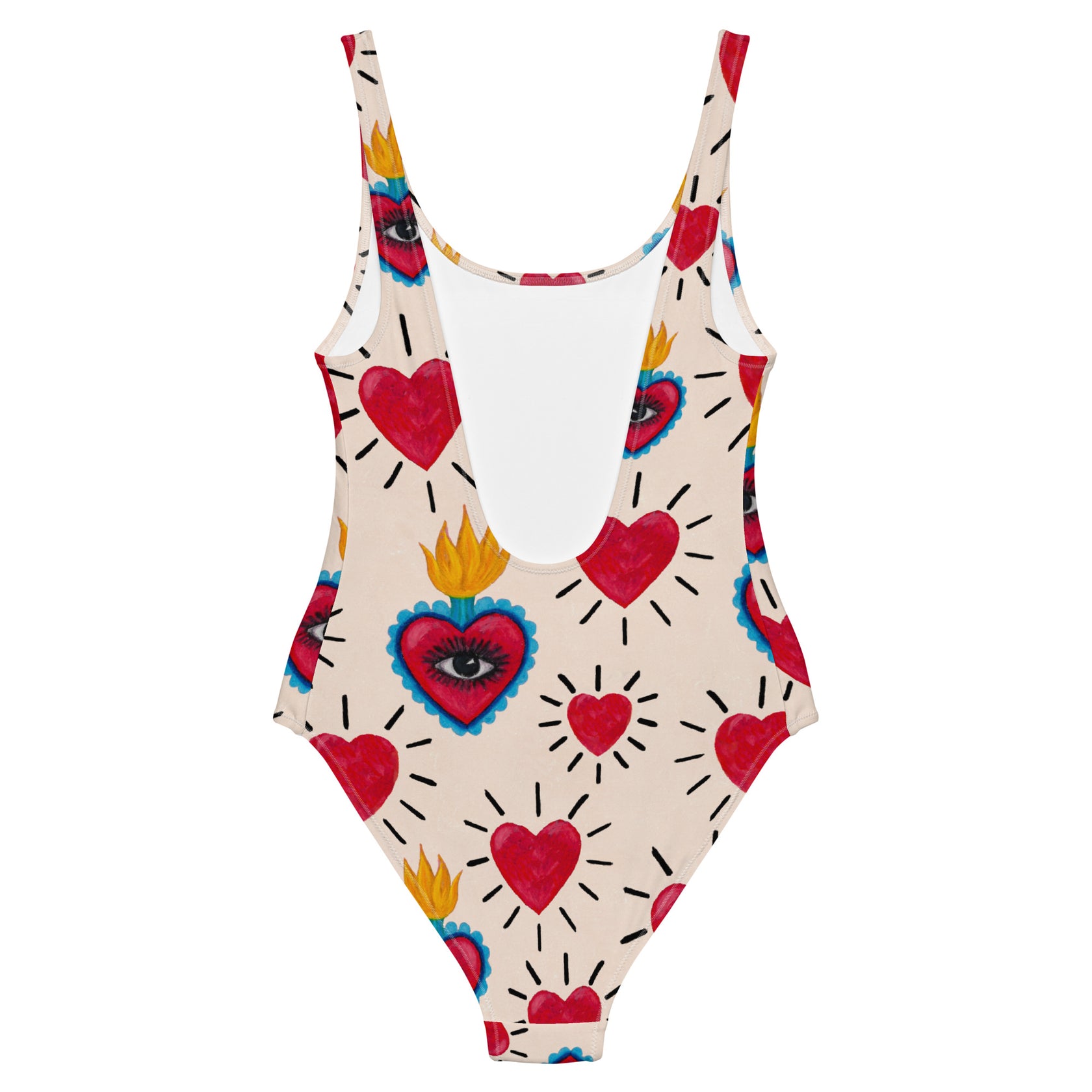 Unleash Your Inner Mermaid with Our Hearts Patterned Swimsuit - Shop ...